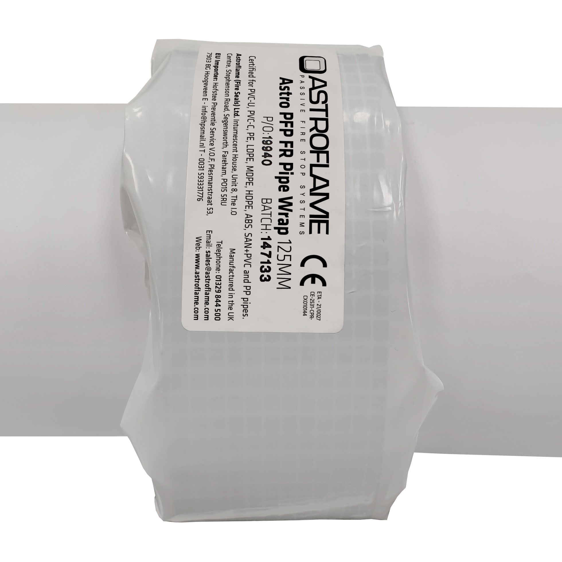 PFP FR Pipe Wrap - 125mm | Fire Pipe Wraps | Buy @ Intumescent.com