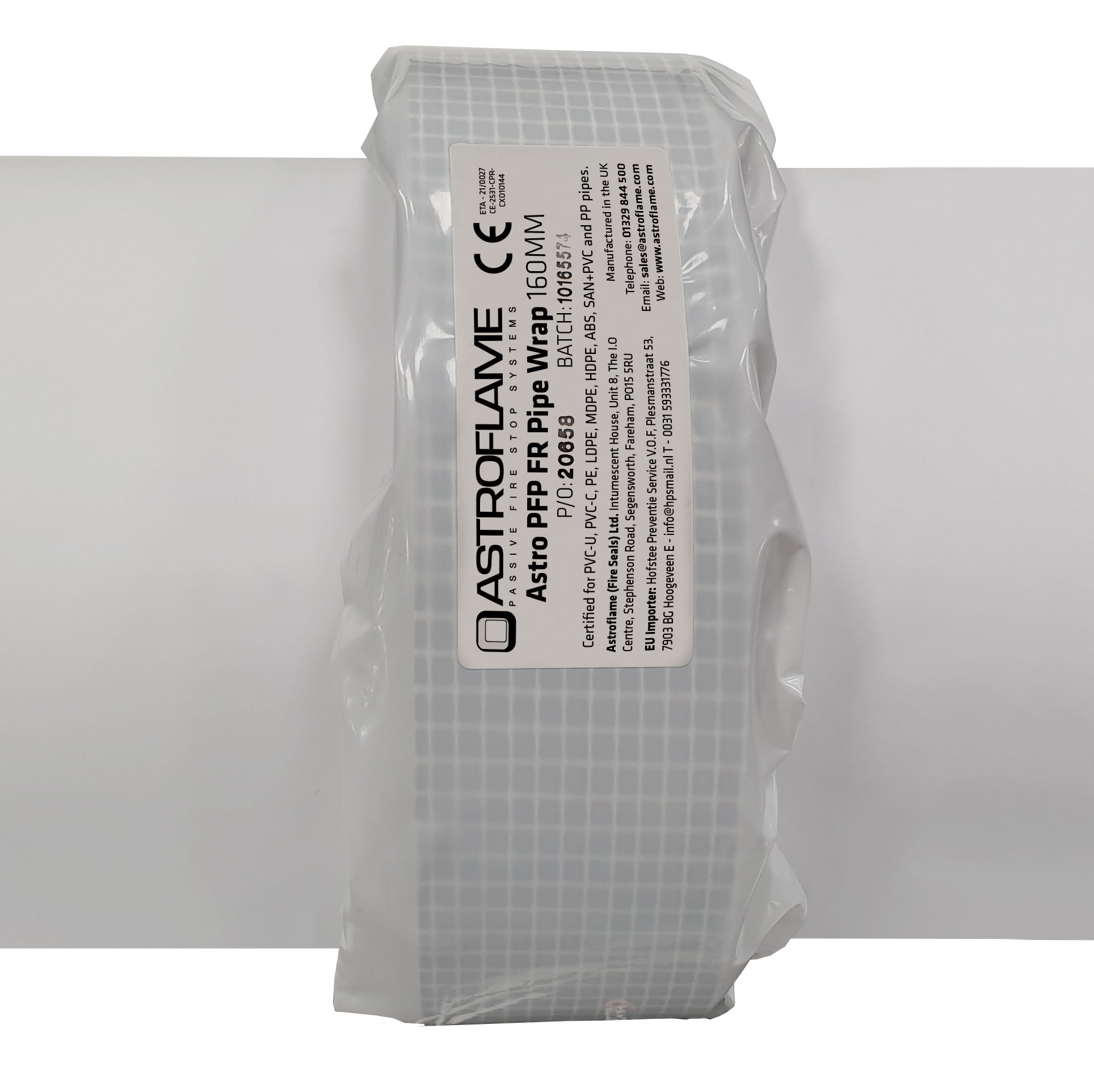 PFP FR Pipe Wrap - 160mm | Fire Pipe Wraps | Buy @ Intumescent.com