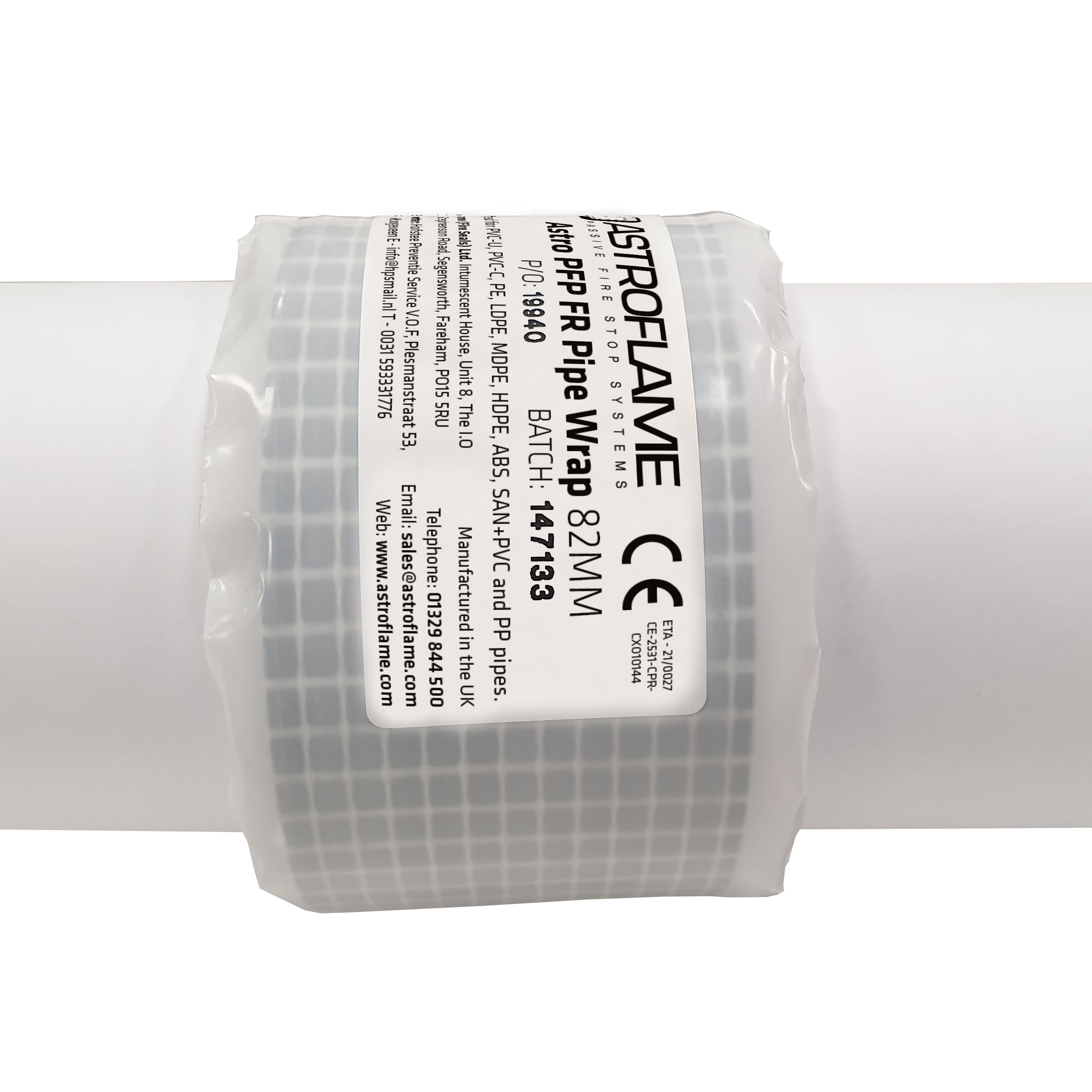 PFP FR Pipe Wrap - 82mm | Fire Pipe Wraps | Buy @ Intumescent.com